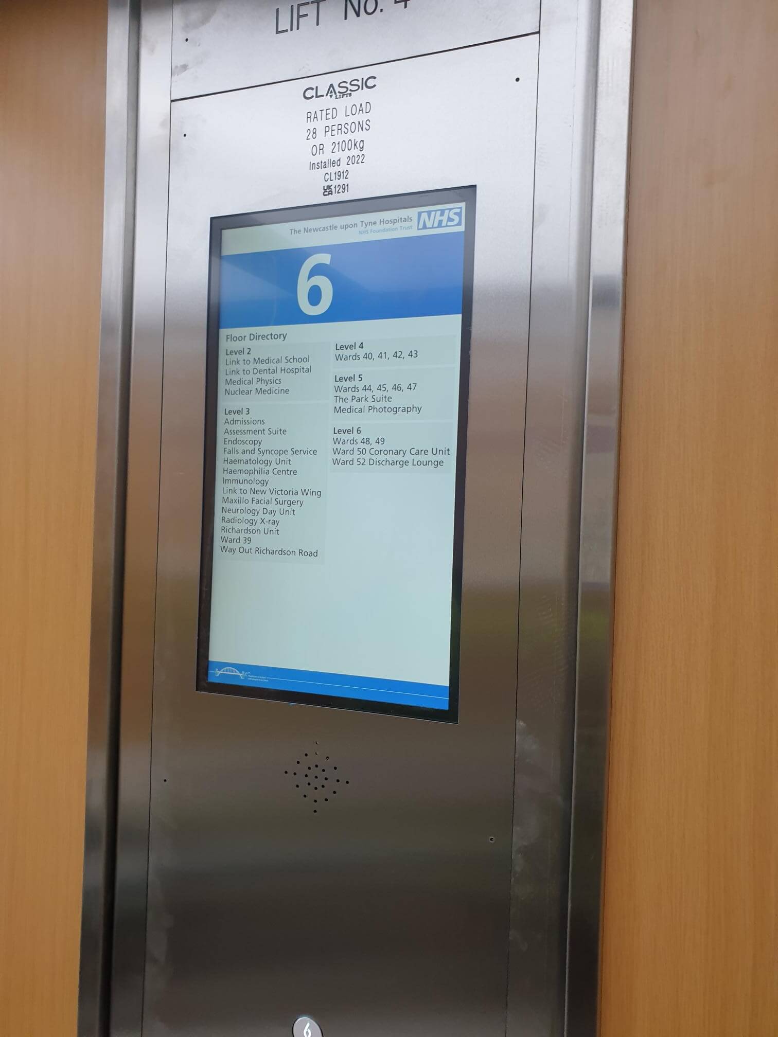 RVI Newcastle Phase One Complete | Classic Lifts